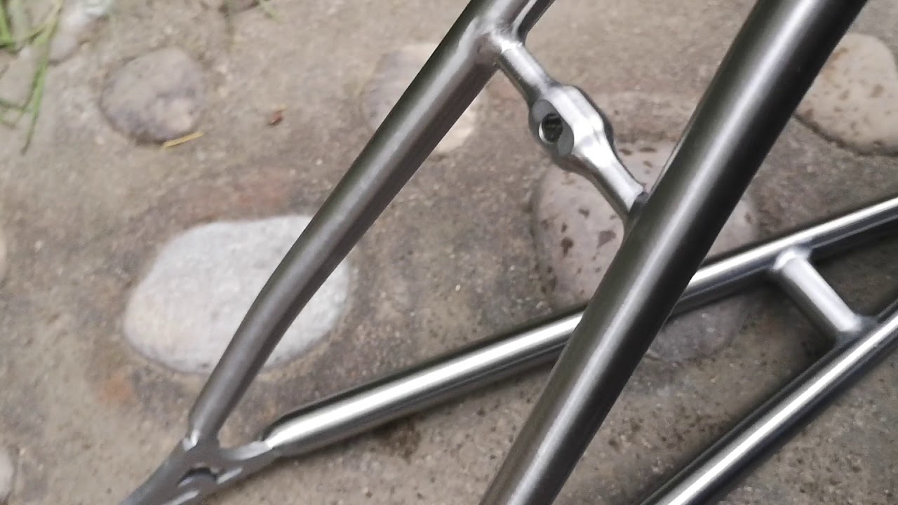 XACD Custom Titanium Track Bike Frame - YouTube
