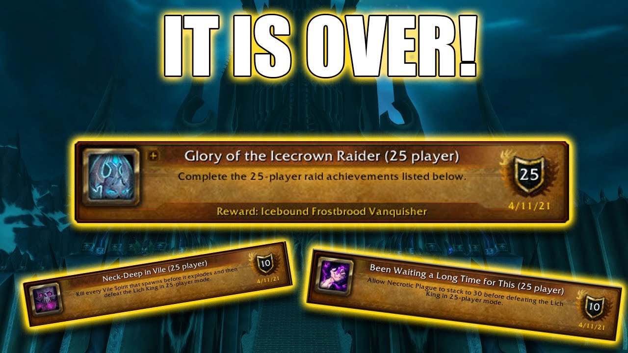 Glory of the Icecrown Raider 25 man Lich King - Warmane: Icecrown - YouTube