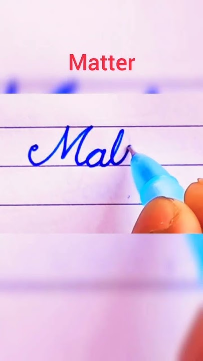 How to write the word Matter in cursive || Calligraphy writing || Hand ...