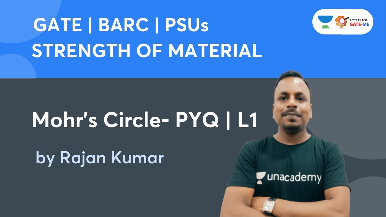 L 1: Mohr's Circle-PYQ | STRENGTH OF MATERIAL | GATE | BARC |PSUs ...