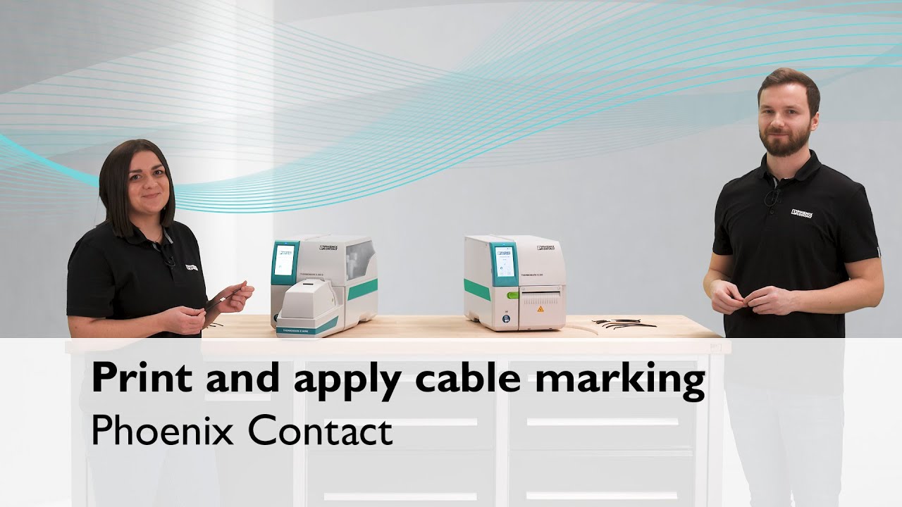 Thermal transfer printer THERMOMARK E.WIRE – Print and apply of captive ...