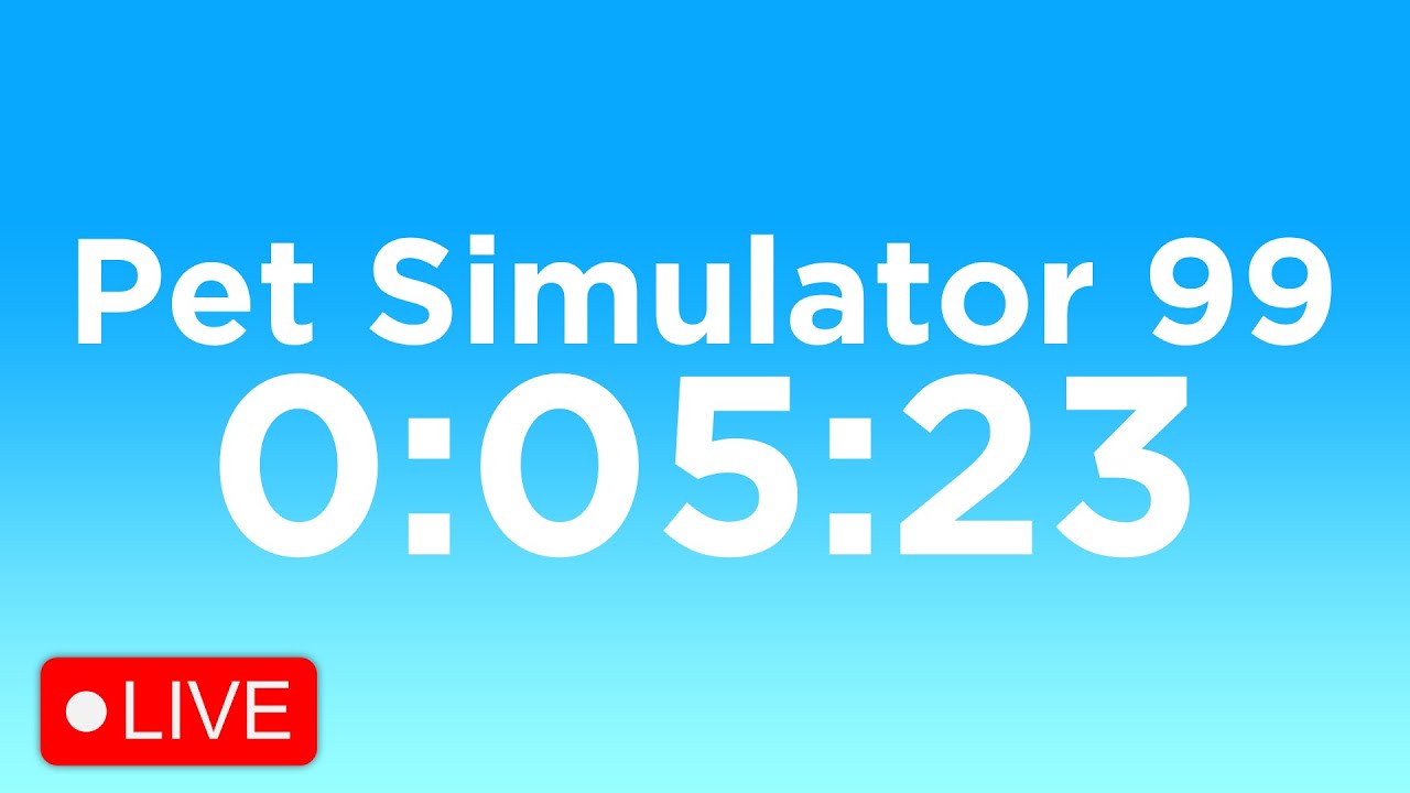 Pet Simulator 99 RELEASE COUNTDOWN! *LIVE* - YouTube