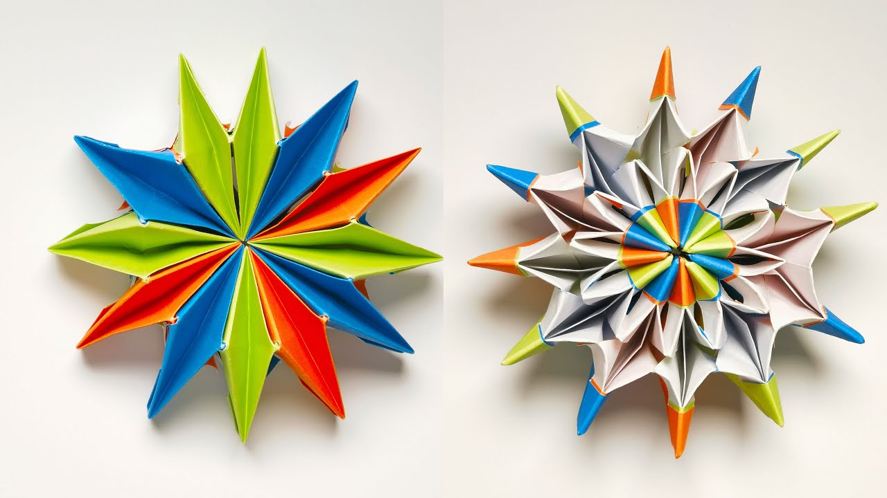 Funtastic! Origami Fireworks that Can be Turned Endlessly | Origami ...