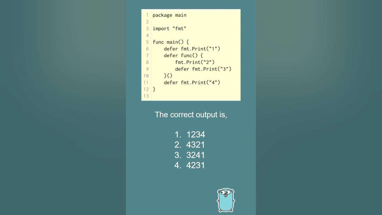 Golang Quiz Question #1 - YouTube