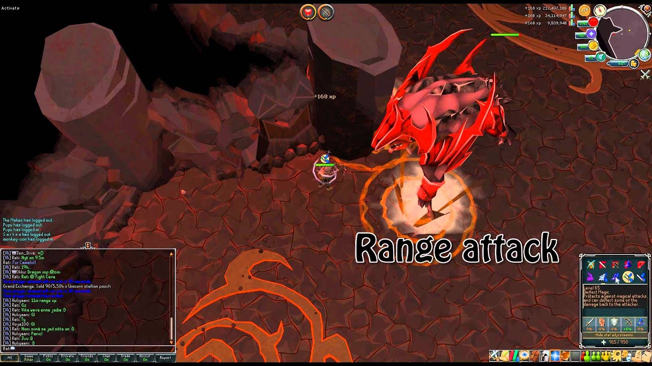 How to do TzTok-Jad/TzHaar Fight Cave using Range - Rati - YouTube