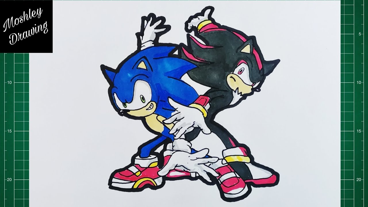 How To Draw Sonic And Shadow
