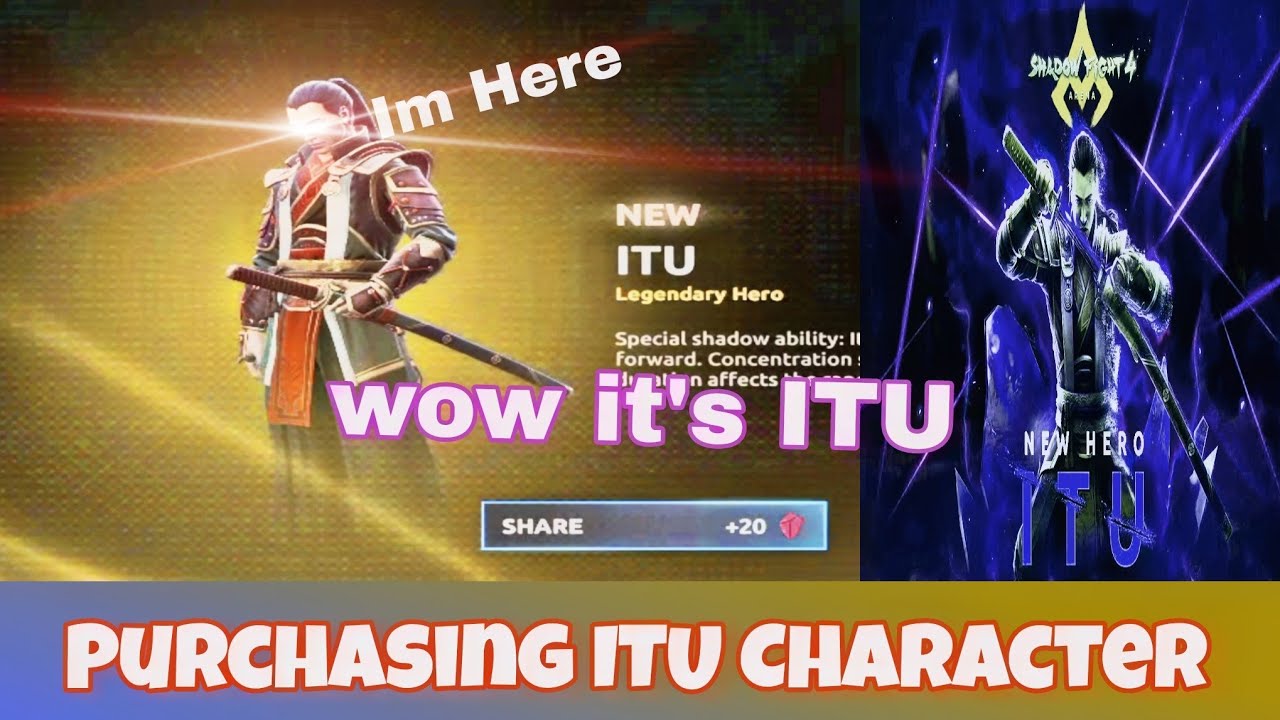 Finally I got ITU character in Shadow Fight 4 arena/SF4 gameplay/DxT ...