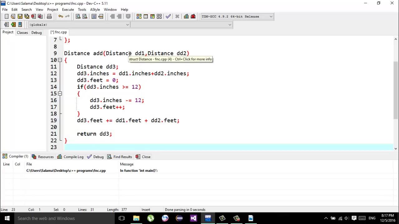 41- Return Structure from a Function - YouTube
