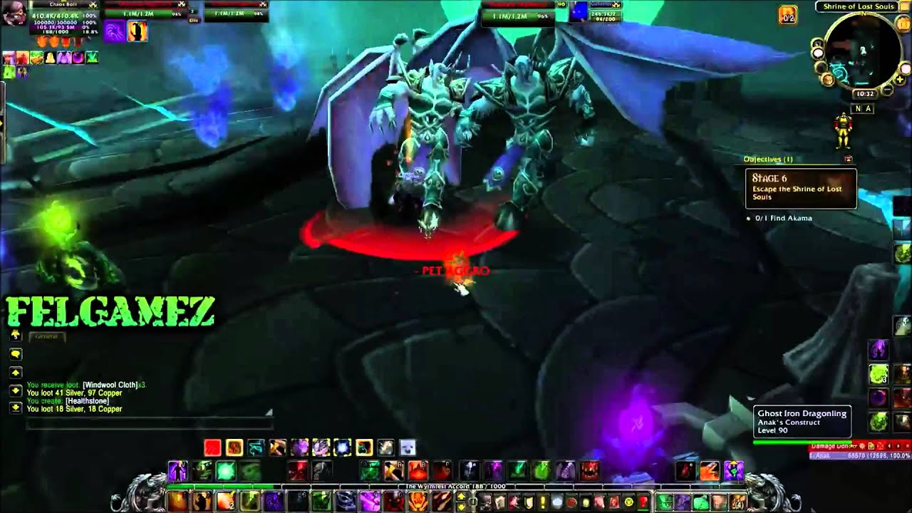 Warlock Green Fel Fire quest play through part 3 - YouTube