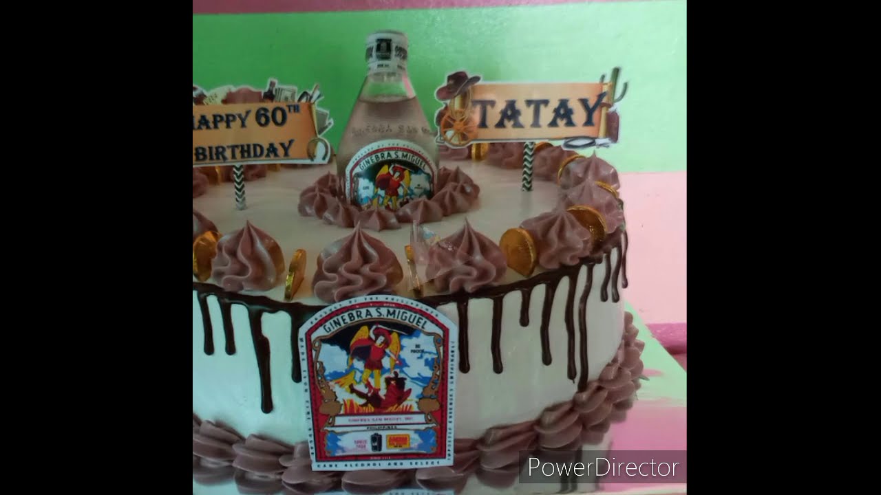 Gin Ginebra Cake Design - YouTube