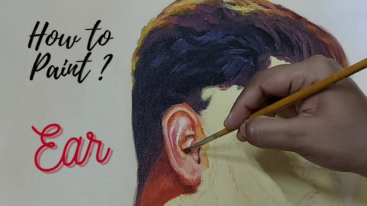 How to paint EAR || oil painting tutorial - YouTube