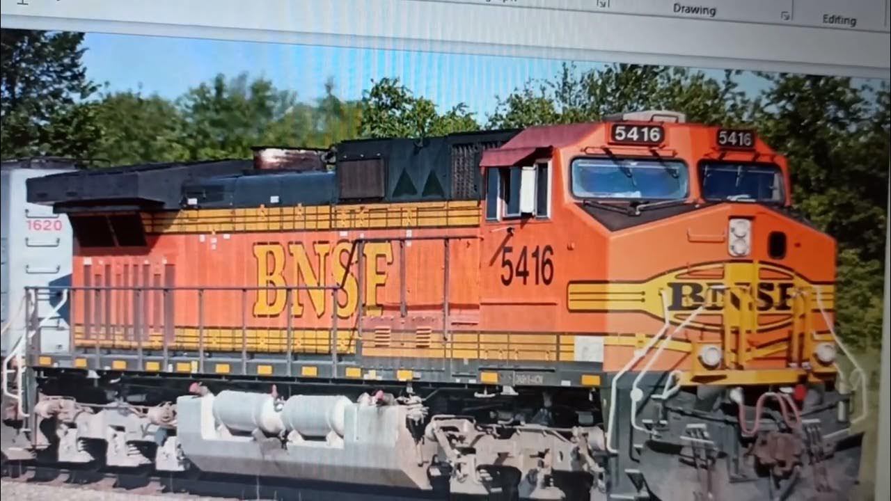 R.I.P BNSF C44-9W H2 #5416 from Panhandle train collision (official video) - YouTube