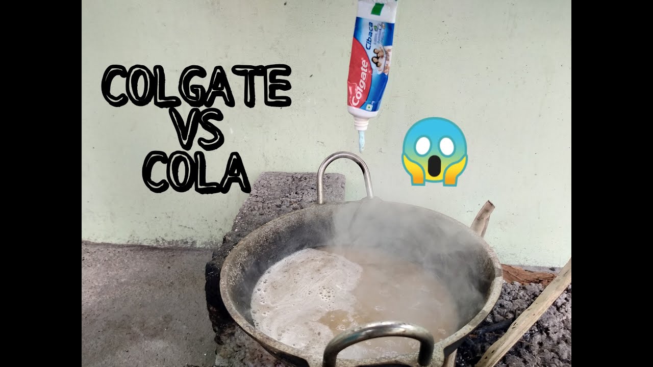 Boiling colgate in hot cola experiment | DIY |Hot cola vs colgate - YouTube