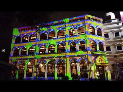 Macau light festival - Cozinha Pinocchio Taipa - YouTube