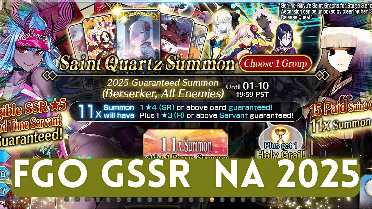 Fgo Gssr 2025 _ NA New Years GSSR & Campaign Preview! Which Pool is ...