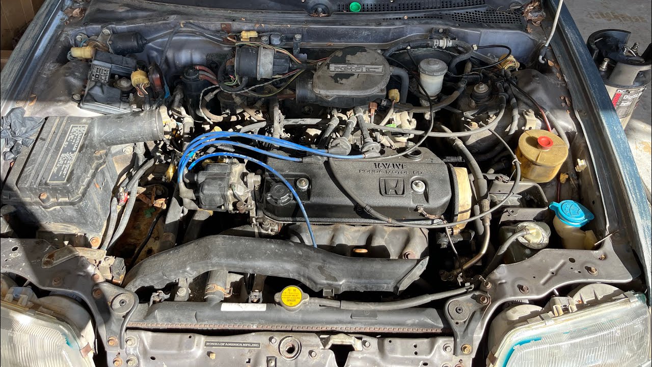 1988 Civic EF d16 motor swap Episode #76 - YouTube