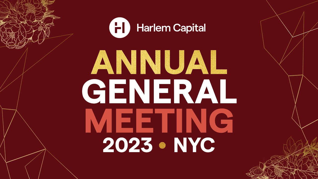 Harlem Capital's First Annual Meeting in NYC - YouTube