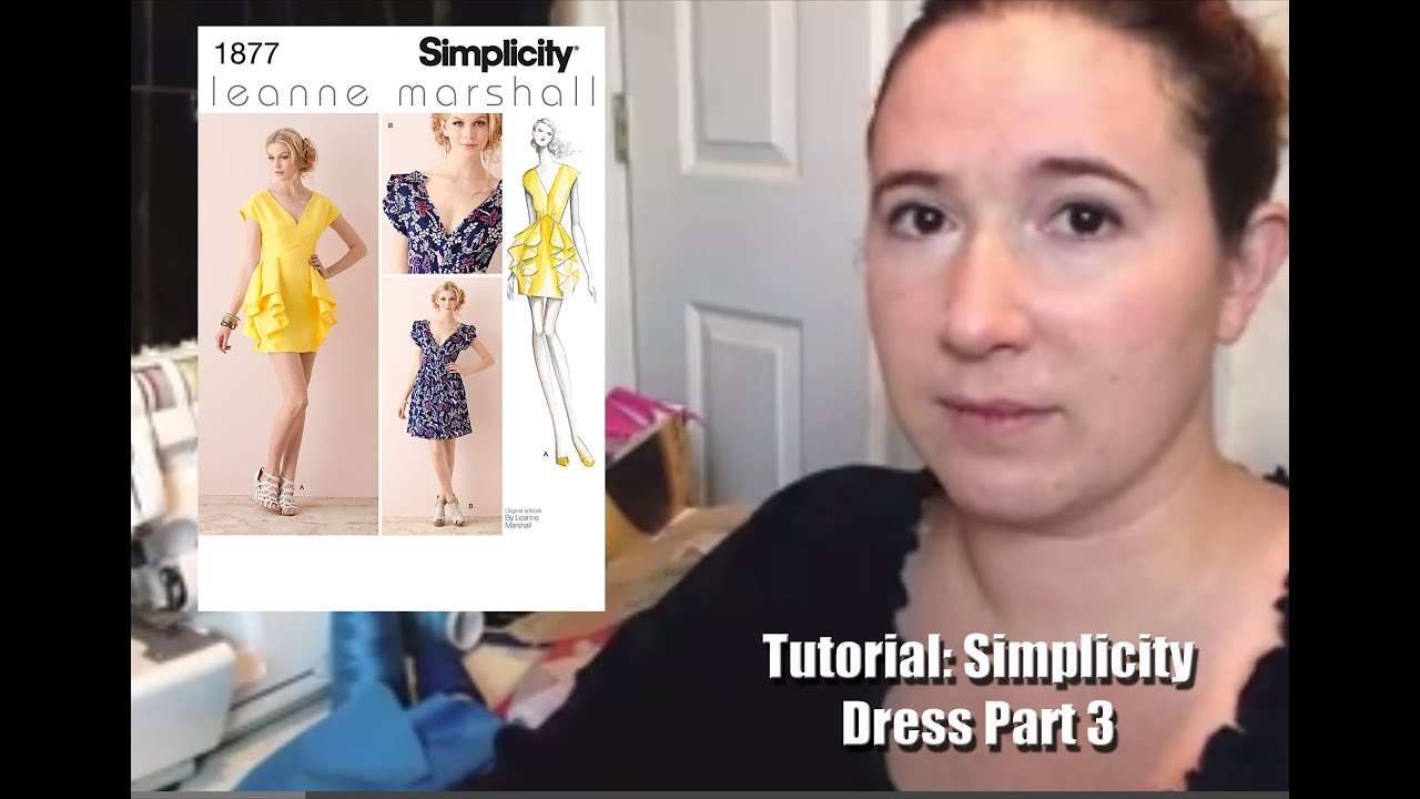 Tutorial: Simplicity Dress Part 3 - YouTube