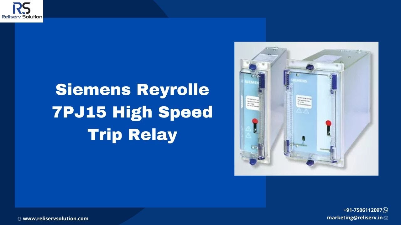 Siemens Reyrolle 7PJ15 High Speed Trip Relay - Reliserv Solution - YouTube