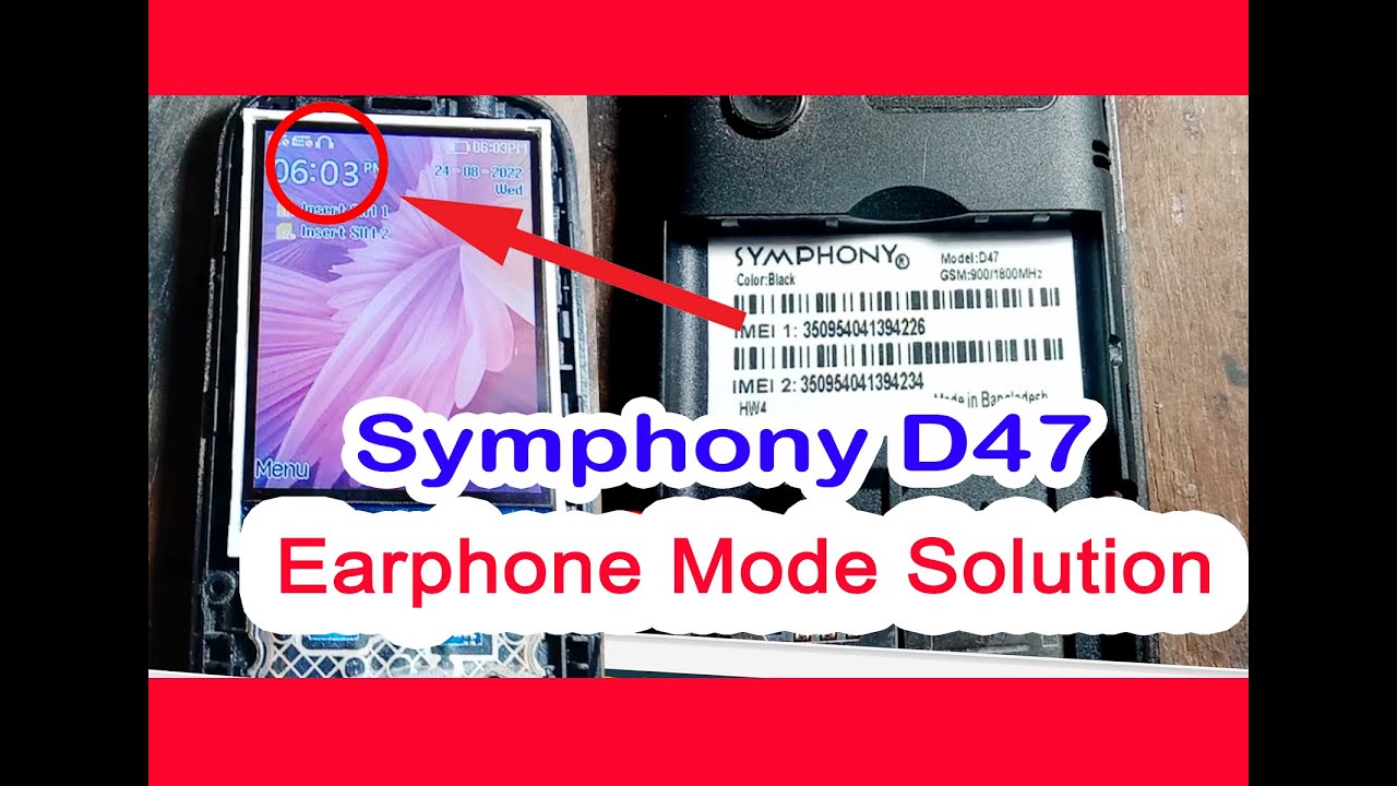 Symphony D47 Earphone Mode Solution |Symphony Earphone problem solvded ...
