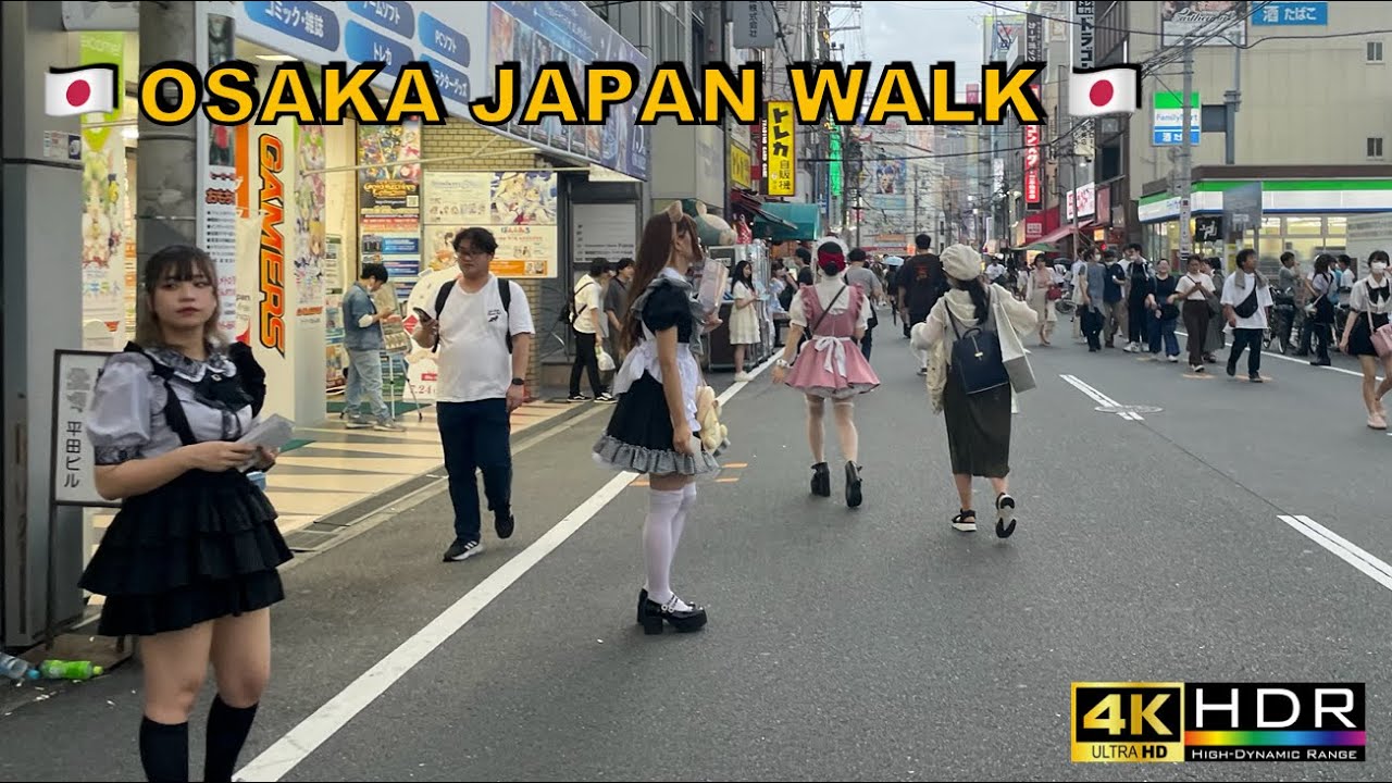 [4K] Osaka Walk 🇯🇵/Namba/Nihonbashi/Japan/Walking - YouTube