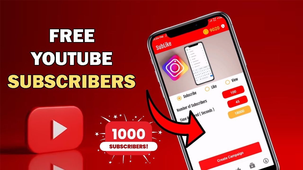 How To Get 1000 Free Subscribers On YouTube Fast - YouTube