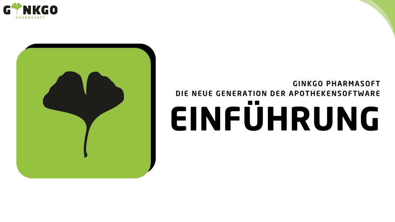 Einführung in Ginkgo Pharmasoft´s Apothekensoftware - YouTube