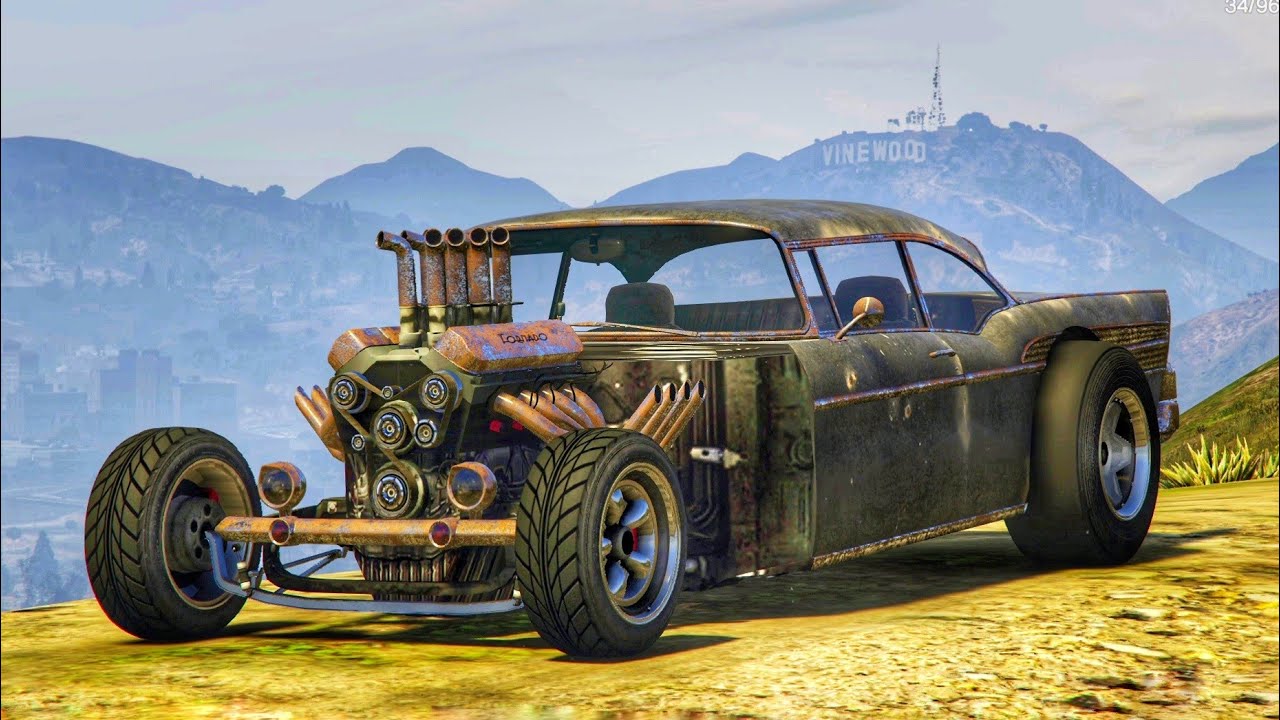 Jump For Mountain With Tornado Rat Rod Car......... - YouTube