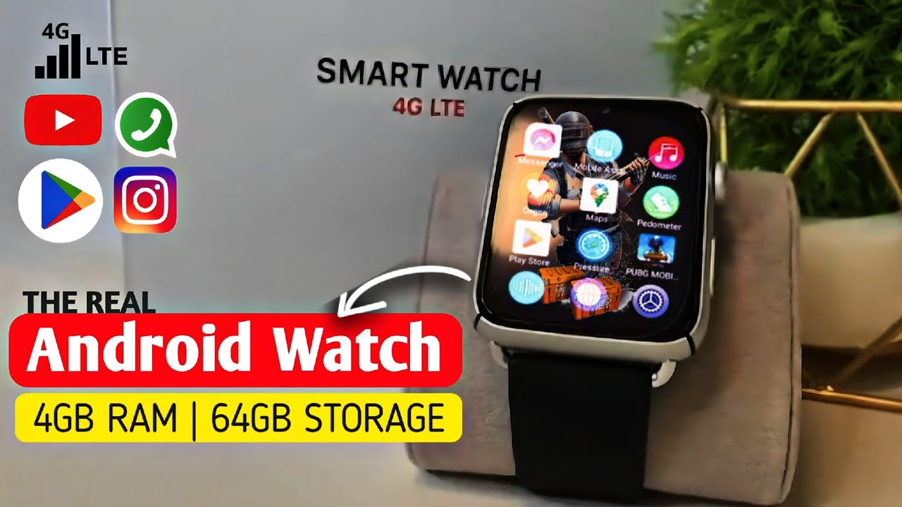 Android 4G-LTE Smartwatch (SIM CARD)| Android Watch | YouTube, Play ...