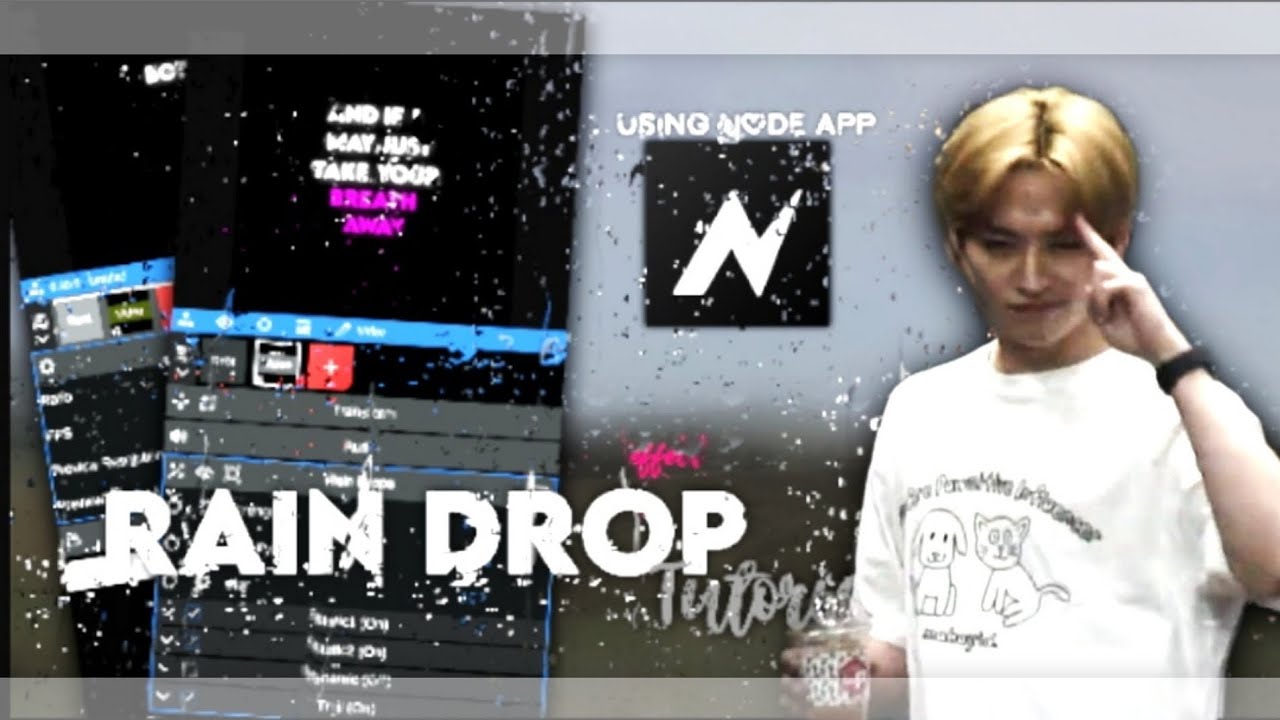 rain drop effect tutorial using node | lknlcw - YouTube