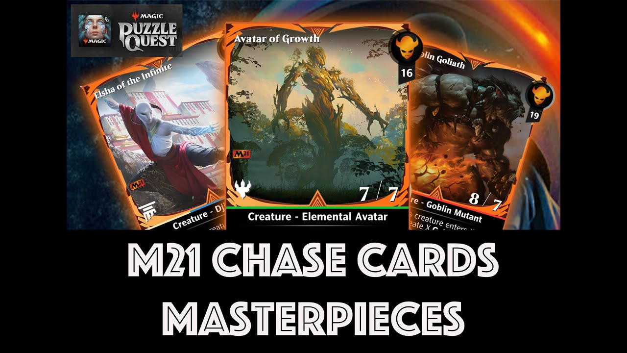 M21 Masterpiece Chase Cards | Magic the Gathering Puzzle Quest - YouTube
