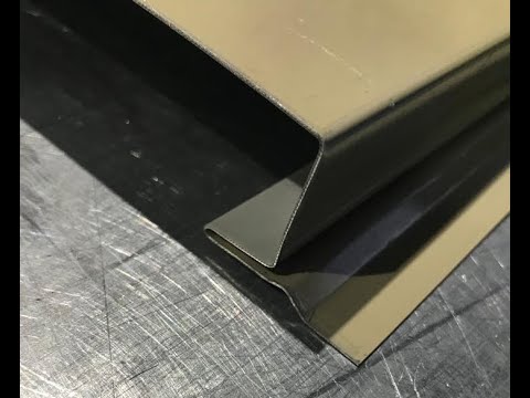 Interlock panel folding on single apron Variobend - YouTube