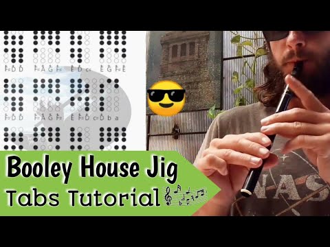 The Booley House Jig - Tin Whistle Cover + Tabs Tutorial - YouTube