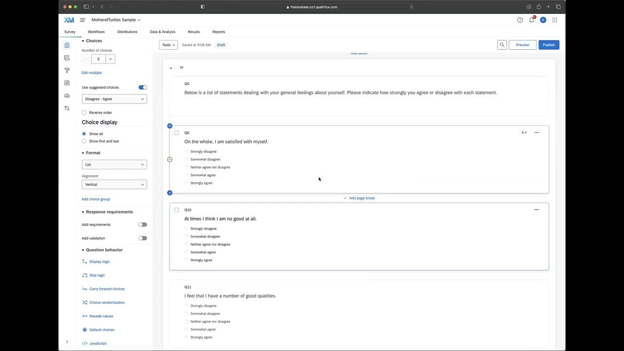 Qualtrics Likert-Type Question Recoding (Regular and Reverse) - YouTube