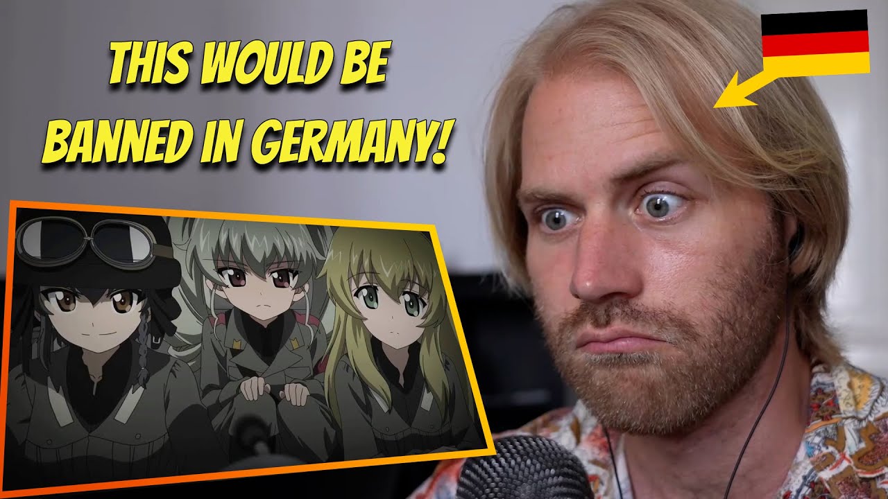 German reacts to "Girls Und Panzer" - YouTube