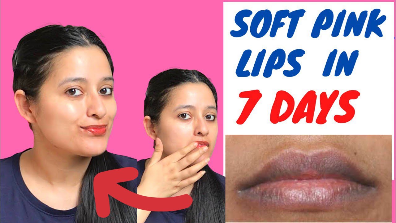 Get rid of Dark Pigmented Chapped lips || Get Soft Pink Lips in 1 Week ...