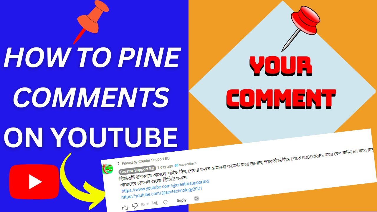 How To Pin Comments On A YouTube Videos! 📌| Easy Way To Pin Comments On ...