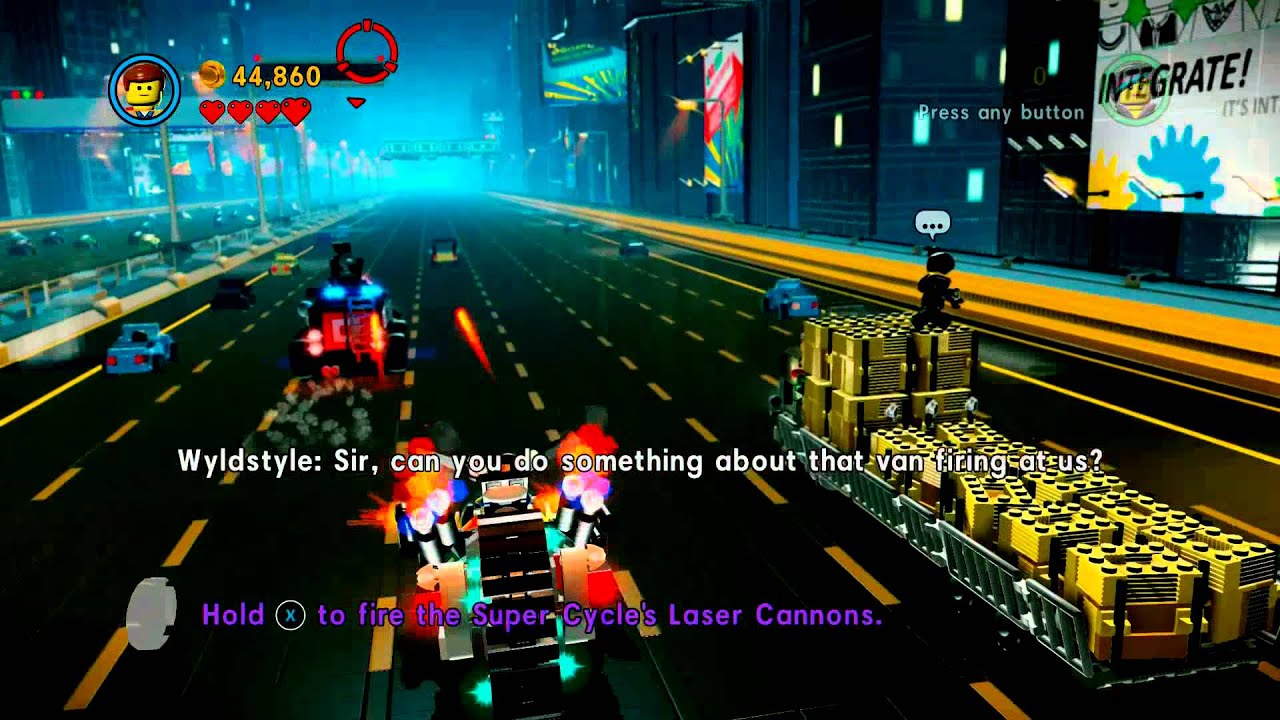 The Lego Movie Level 2 Walkthrough Escape From Brickburg - YouTube