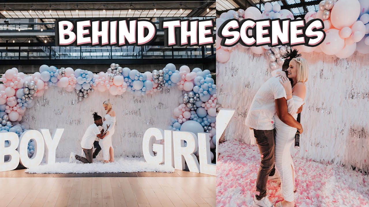 Behind The Scenes Of Our Gender Reveal Day! - YouTube