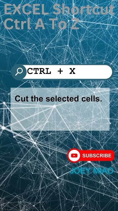 Master All Excel Ctrl Shortcuts from A to Z Rapidly!#shortcuts #exceltutorial #exceltips - YouTube