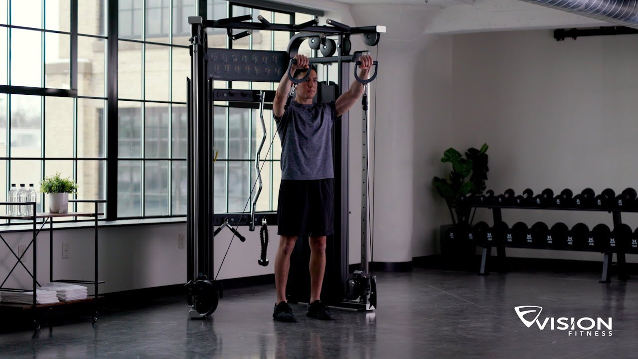 Vision Functional Trainer-Front Raise - YouTube