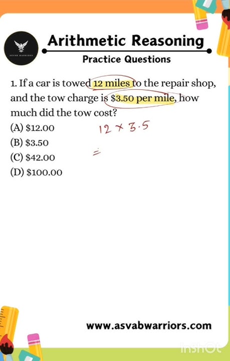 ASVAB Arithmetic Reasoning Practice Questions #asvab #asvabwarriors ...