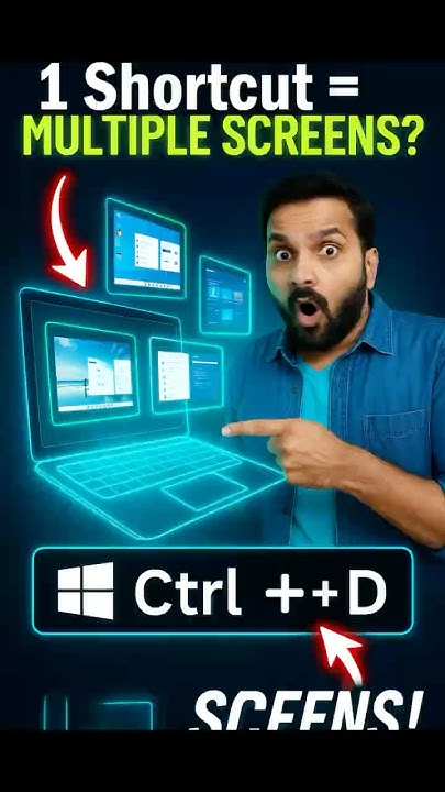 1 Shortcut = Multiple Screens?! 🤯 | Hidden Windows Trick You Must Know! - YouTube