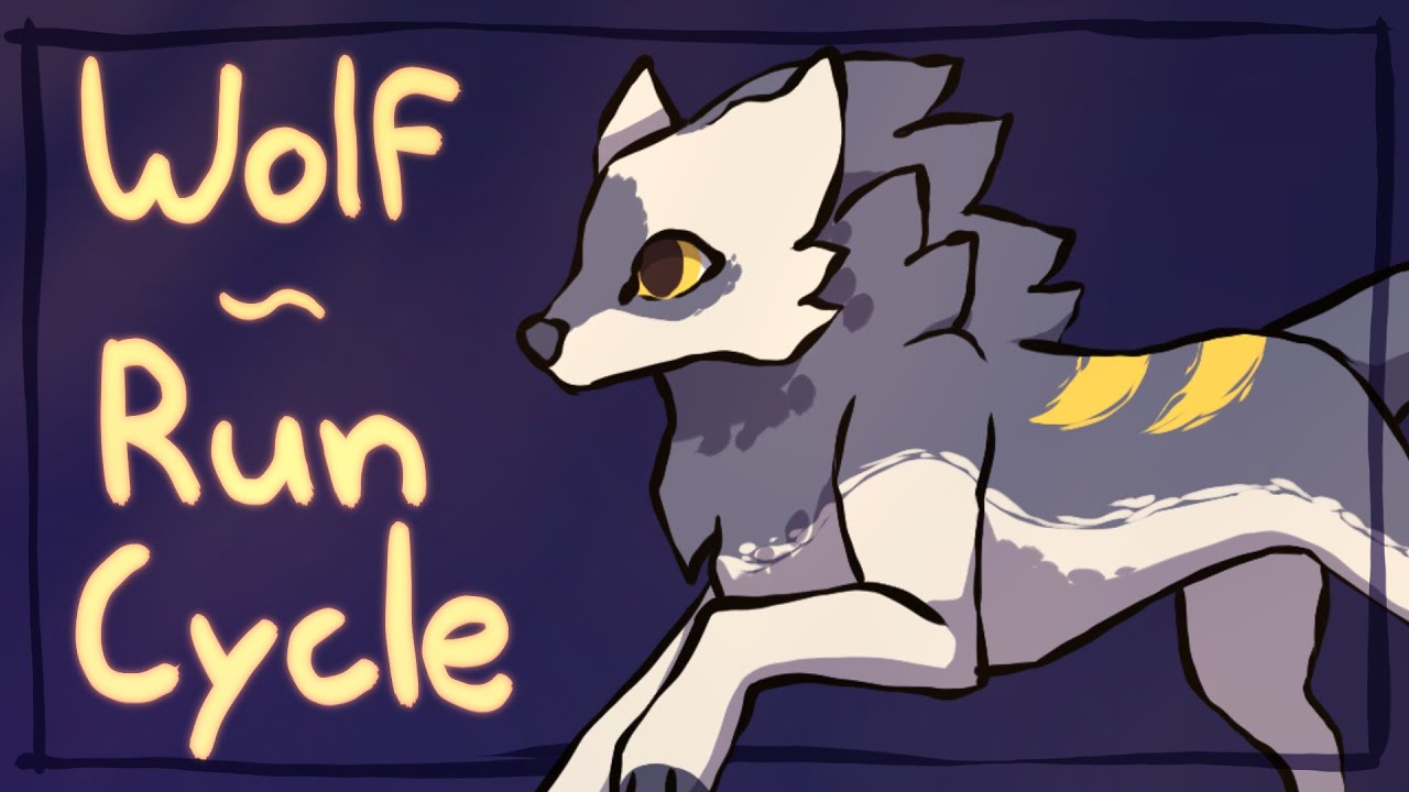 Wolf Animated Run Cycle - YouTube