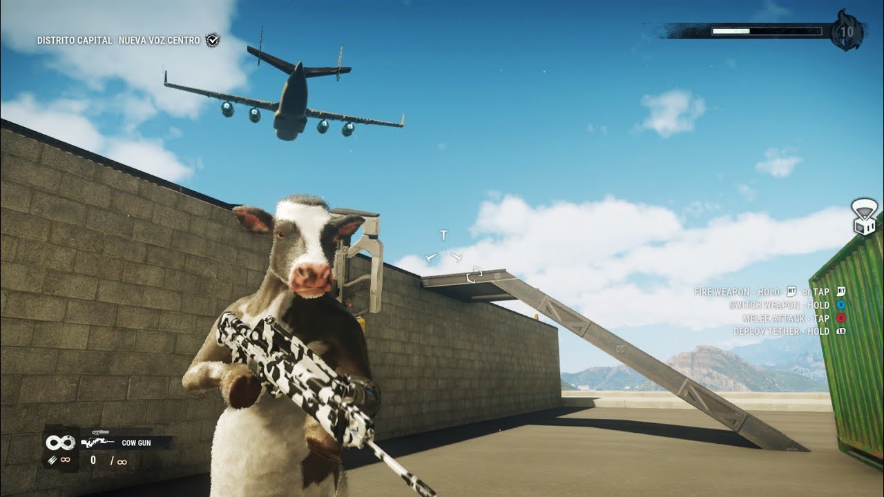 Just Cause 4 - Cow Gun location *Easter Egg* - YouTube