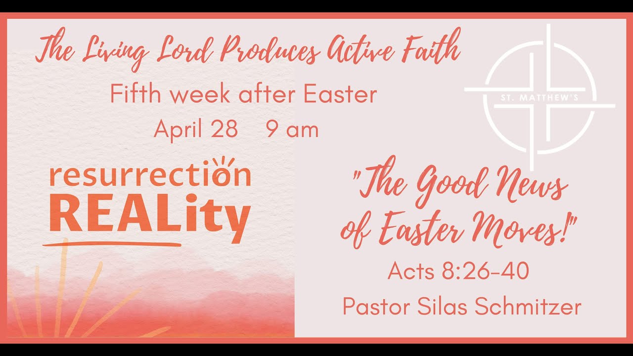 Sunday Worship: "The Good News of Easter Moves" - YouTube