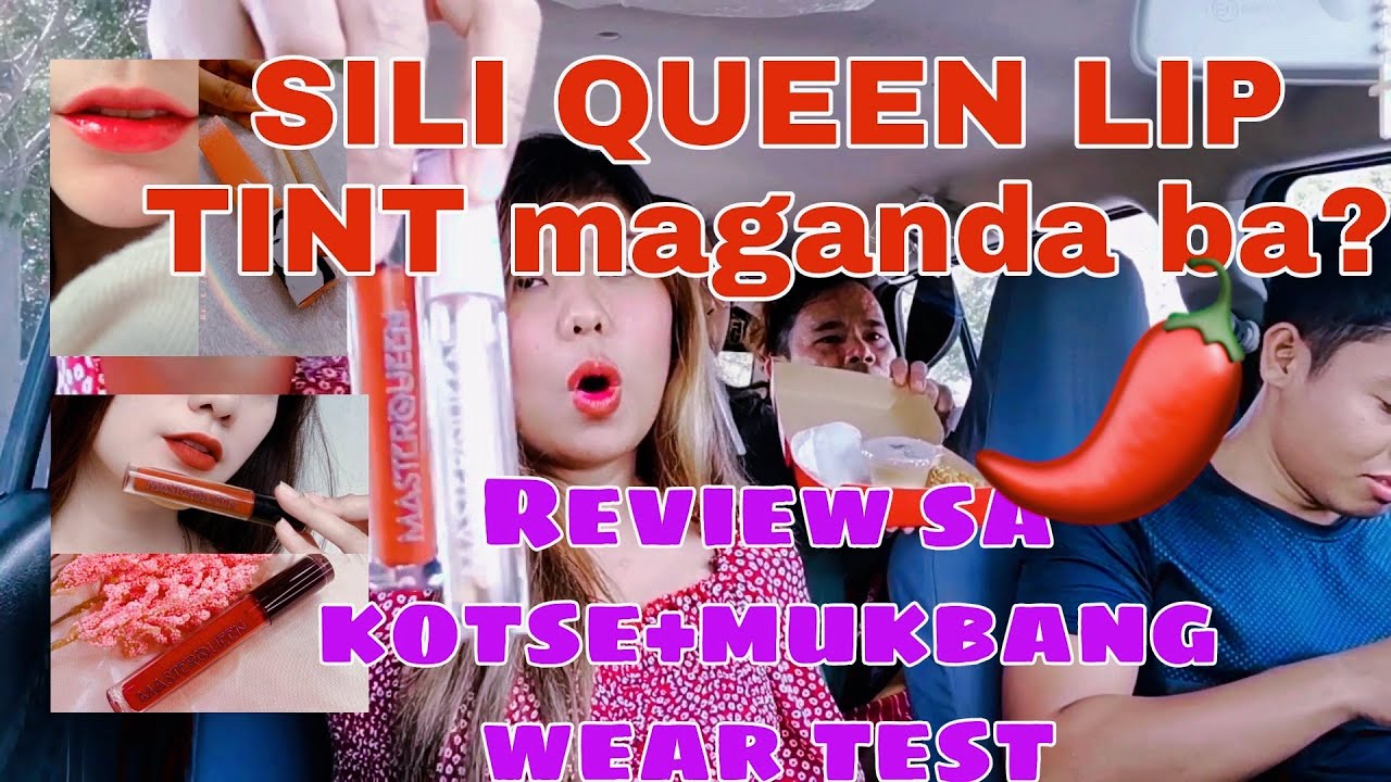SILI QUEEN LIPTINT|MASTERQUEEN TINT REVIEW AND WEAR TEST|Your Sunshine ...