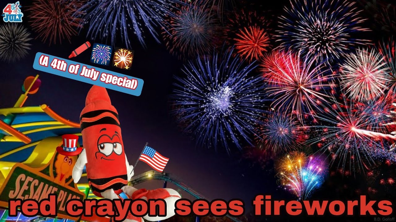 C&F Video: red crayon sees fireworks 🖍️🎆 (A 4th of July special) - YouTube