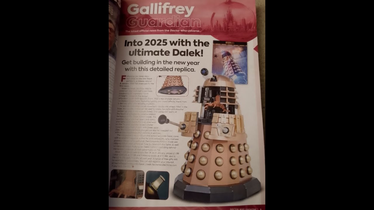 Telling you more information on Hachette Partworks Dalek build figure ...