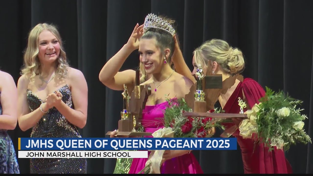 Kendra Callahan takes the crown in JMHS's Queen of Queens pageant - YouTube